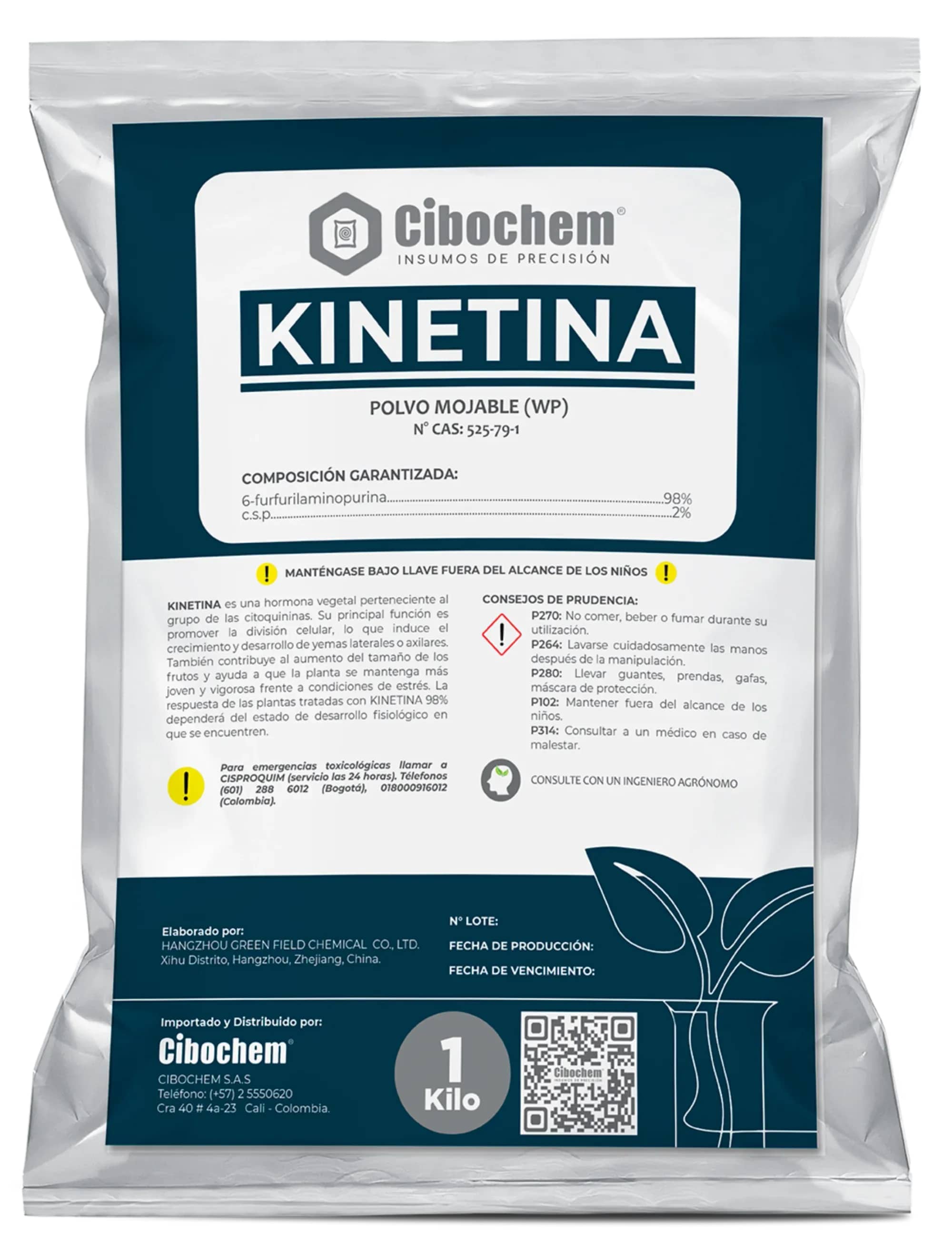 Kinetina 98% 1Kg – Regulador de crecimiento vegetal | Croper