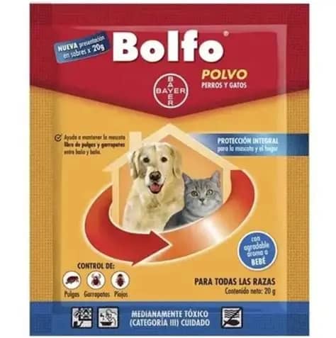 Bolfo Powder 20 x 20 gr | Polvo antipulgas y garrapatas eficaz | Croper