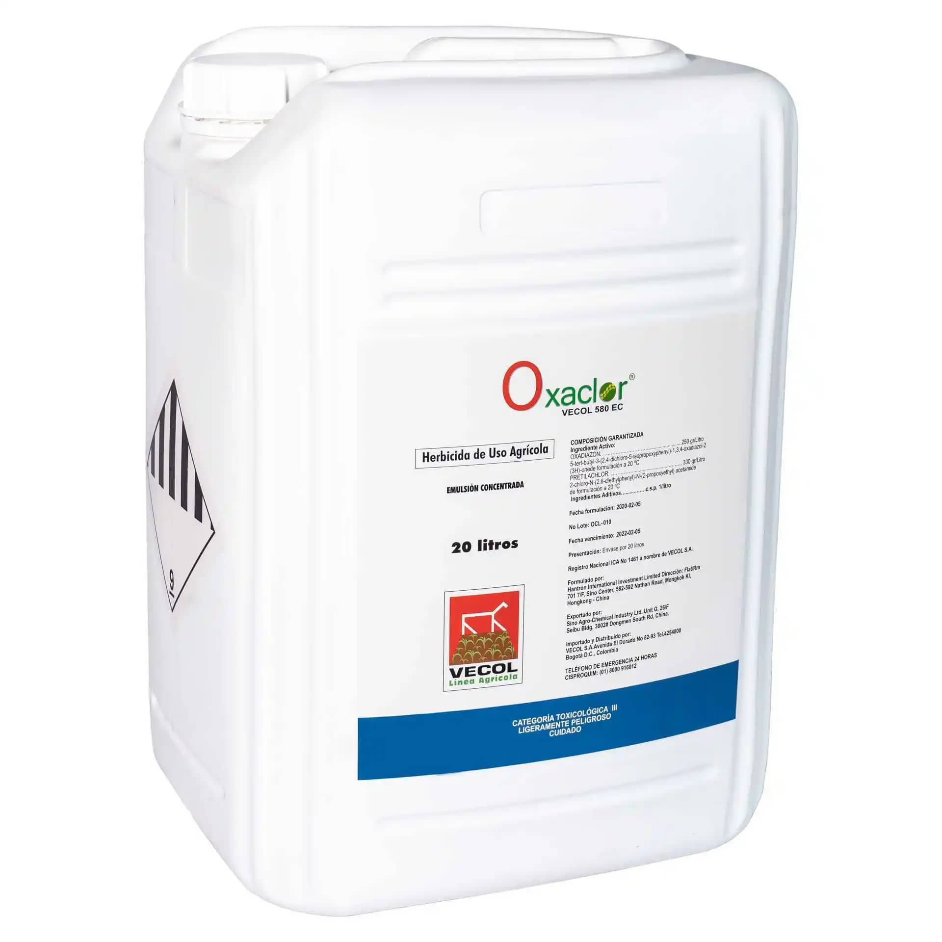 Herbicida Oxaclor® Vecol 580 EC x 20 Litros | Croper